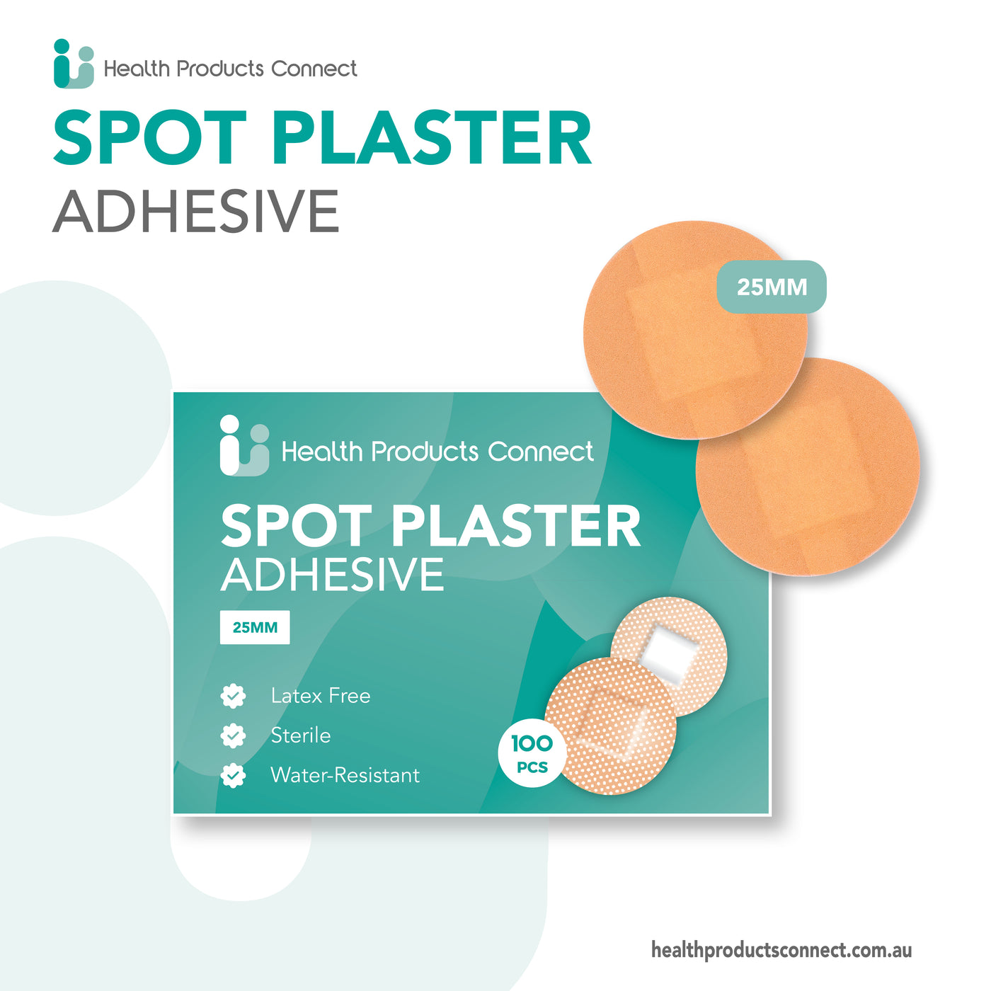 Spot Plaster Adhesive 25mm — Health Products Connect